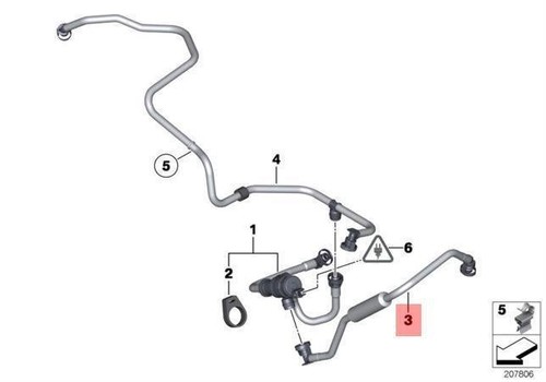 NEW BMW X6 E71 FUEL TANK BREATHER HOSE 13907636133 3.0 PETROL OEM | eBay