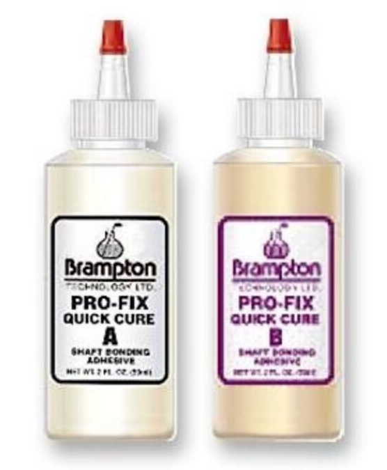 BRAMPTON QUICK CURE, 4oz. KIT, PRO FIX GOLF CLUB EPOXY 30 MINUTE REPAIR ...