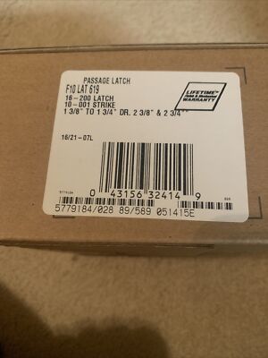SCHILAGE PASSING LATCH F10 LAT 619 | eBay