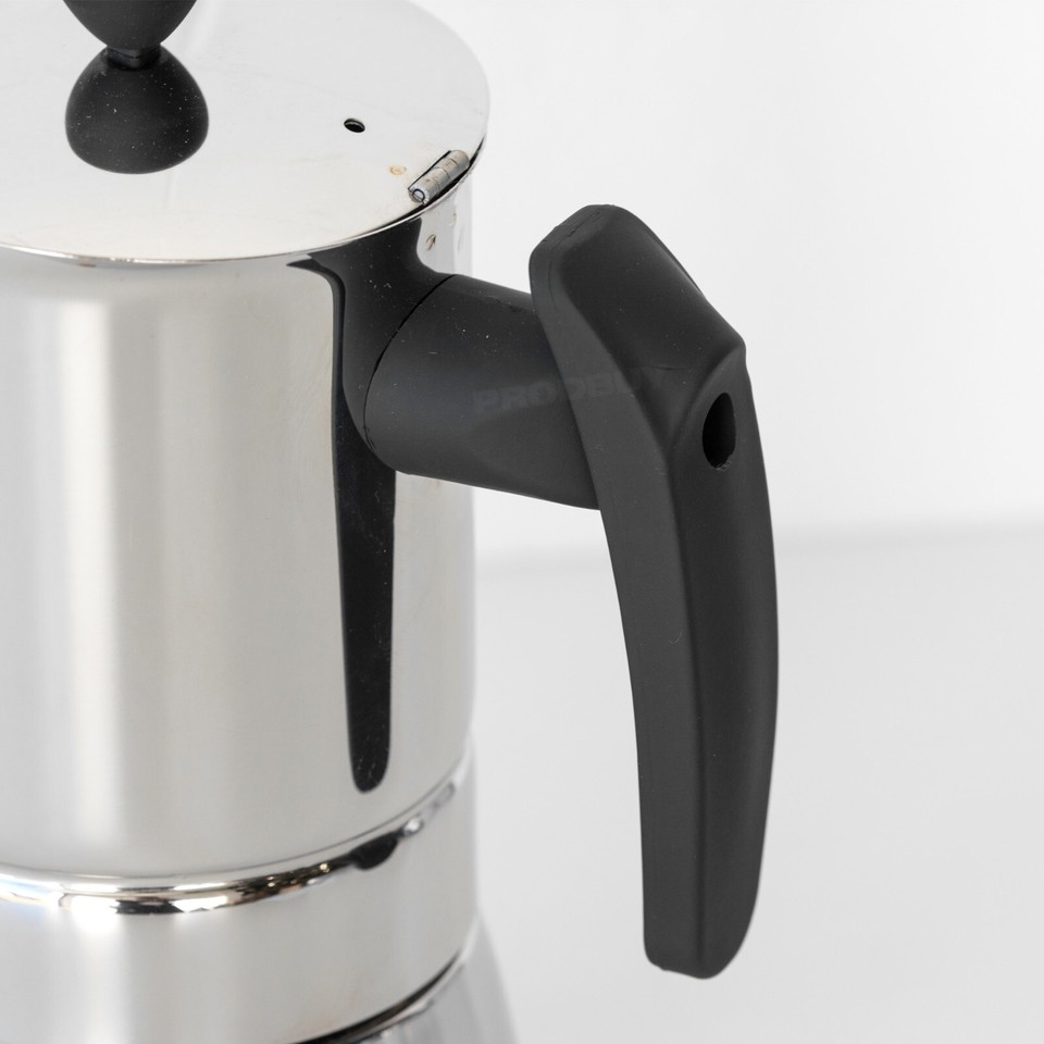 Stove Top Italian Cafetiere 360ml 9 Cup Stainless Steel Cafe Coffee ...