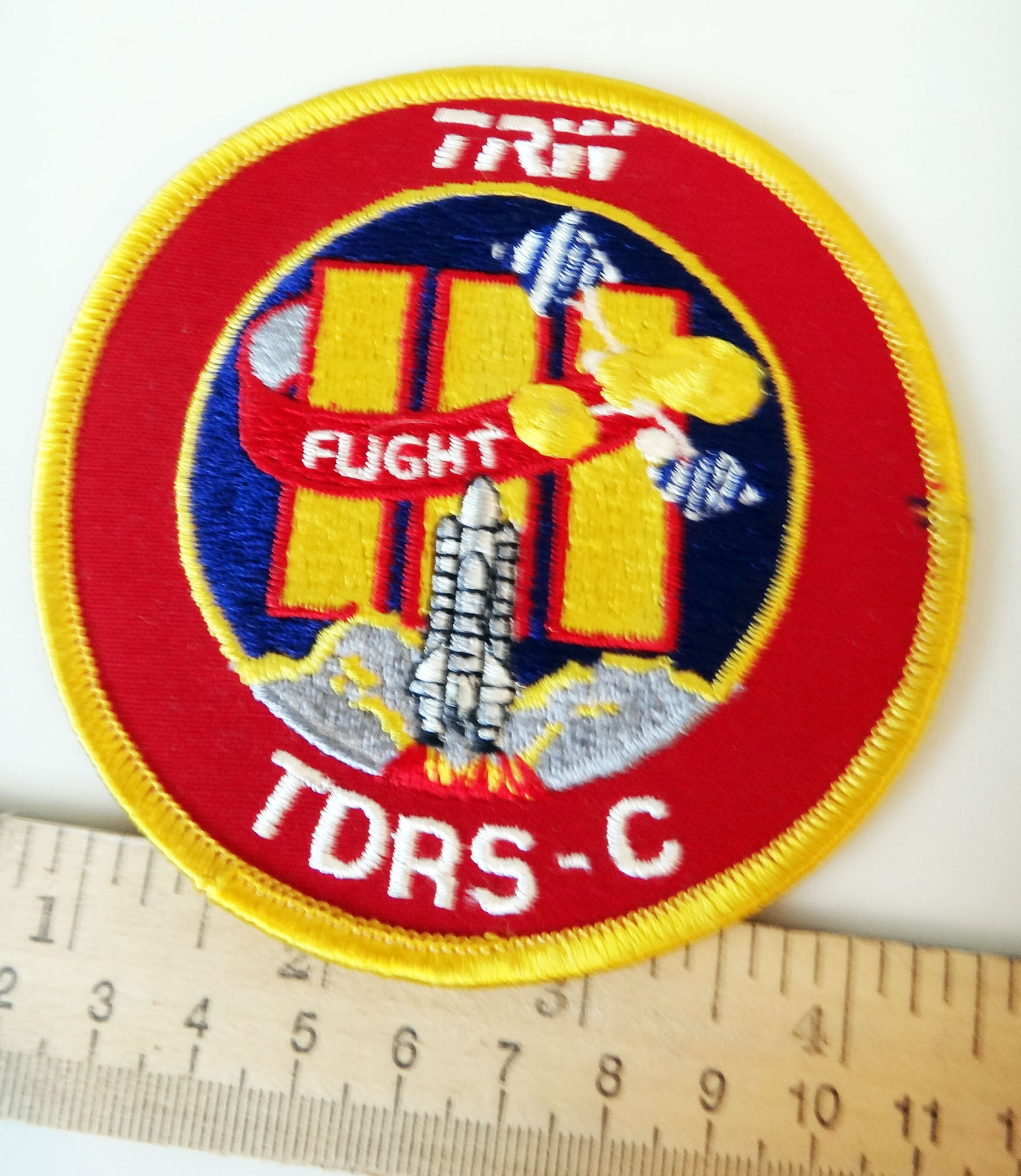 NASA TRW flight three 3 Satellite vtg patch Shuttle launch tdrs | eBay