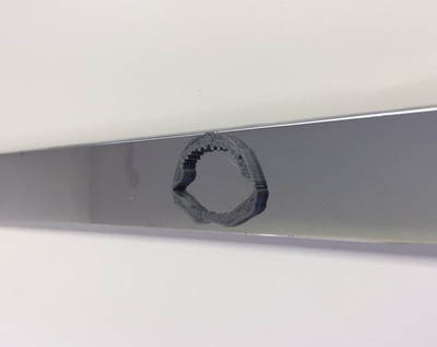 Jaws Shark Teeth in 3d - Chrome with Grey Motorcycle / Scooter License ...