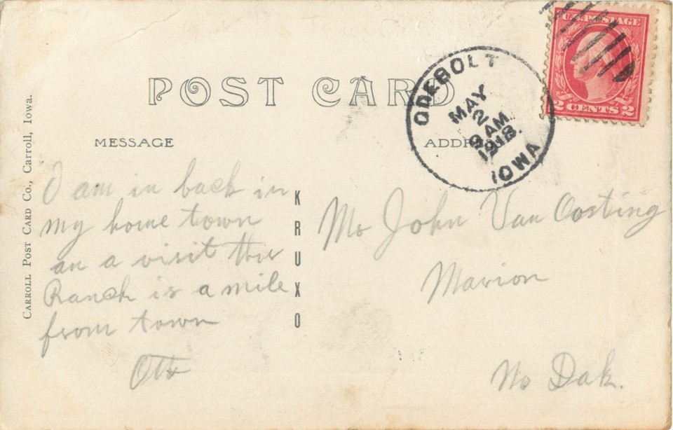 A View of the Adams Sheep Ranch, Odebolt IA RPPC 1918 | eBay