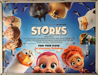 Cinema Poster: STORKS 2016 (Quad) Andy Samberg Katie Crown | eBay