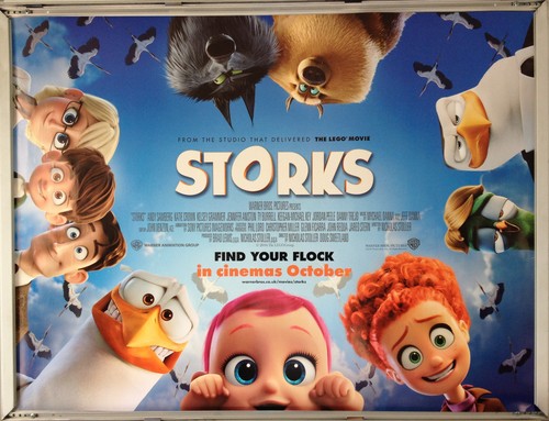 Cinema Poster: STORKS 2016 (Quad) Andy Samberg Katie Crown | eBay