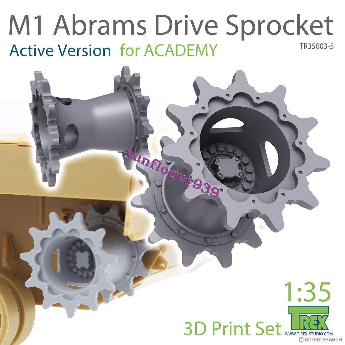 T-REX 35003-5 1/35 M1 Abrams Sprocket Set A (Active Version) (for Academy) | eBay