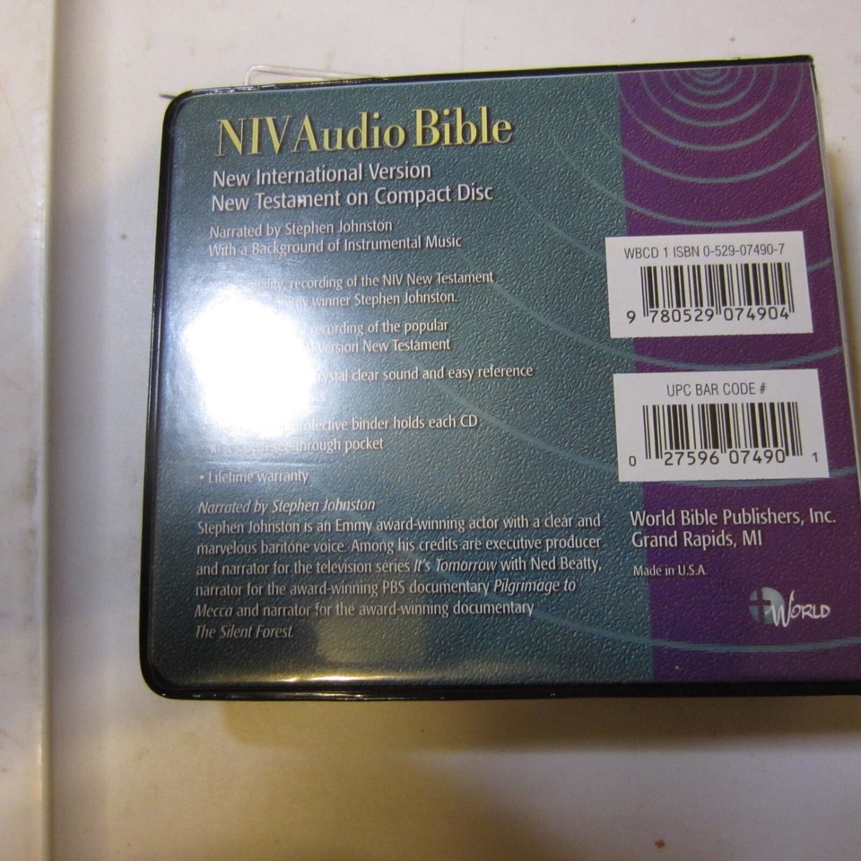 NIV AUDIO BIBLE NEW TESTAMENT 14 CD DISCS FAST SHIPPING NEW ...