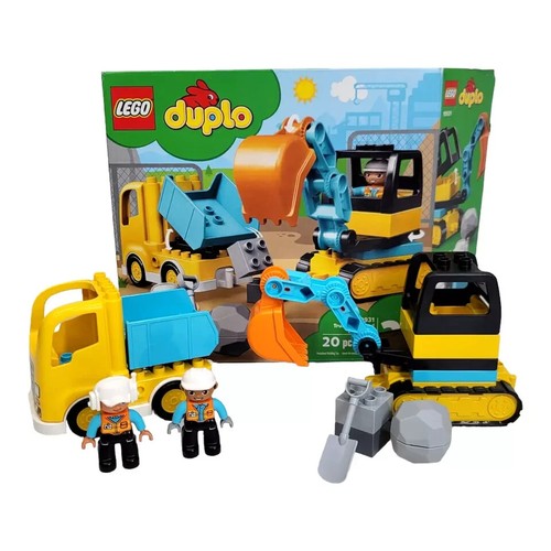 Lego Duplo 10931 Truck & Tracked Excavator Construction 20pc Age 2+ | eBay