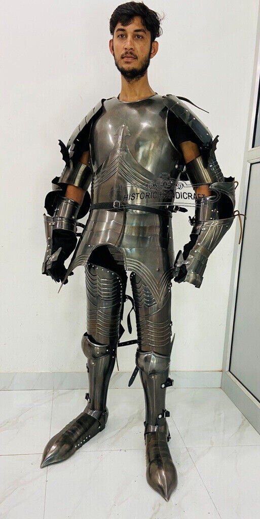 Gothic Suit of Armor Full Size Antique Finish Wearable German Armor ...