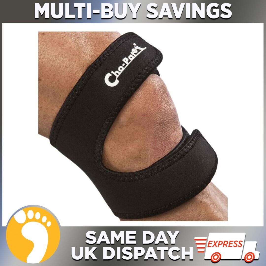 Cho-Pat Dual Action Knee Strap Brace Supports Weak Injured Knees Pain ...