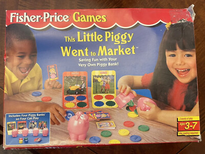VTG 1998 This Little Piggy Went to the Market Coin Bank GAME 100% ...