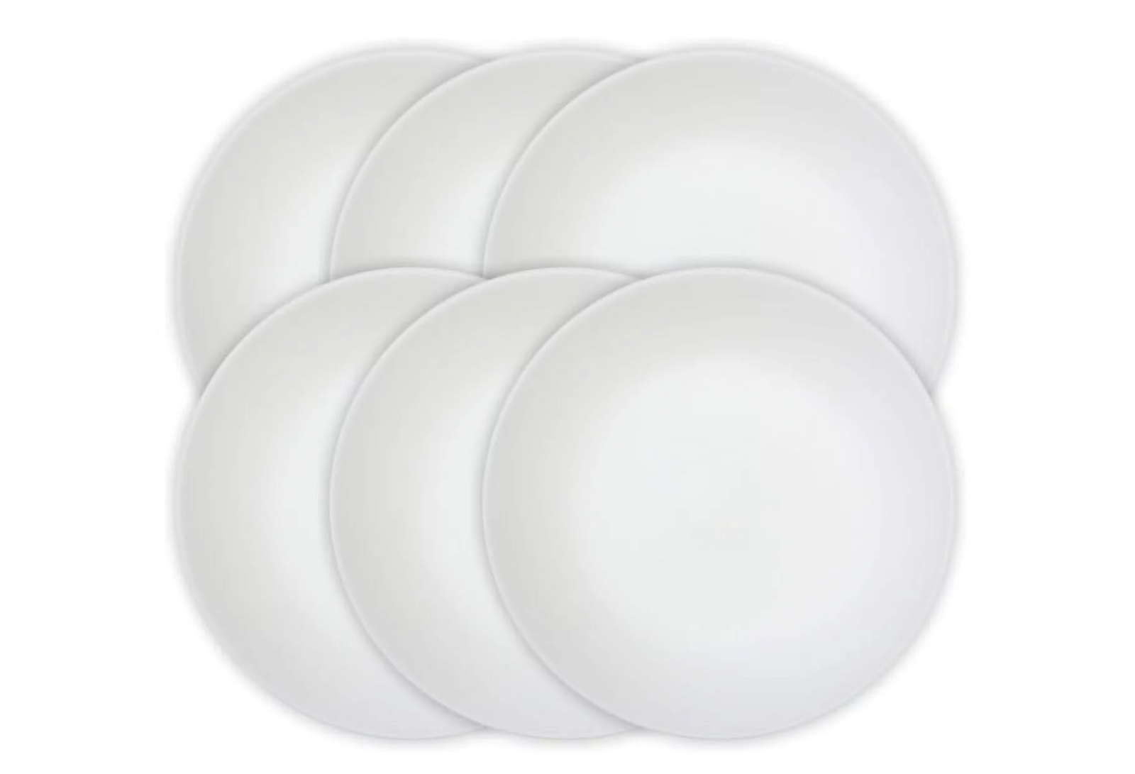Corelle Winter Frost White 8.5 inch Lunch Plate , Set of 6 , Free ship ...