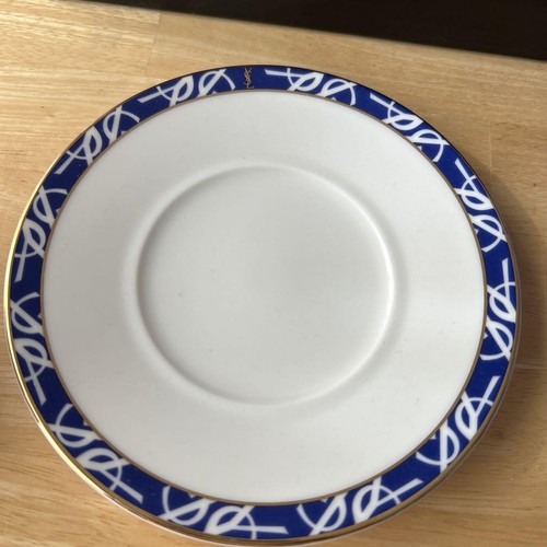 MINT Yves Saint Laurent YSL Tea Coffee Cup and Saucer Set of 5 White ...