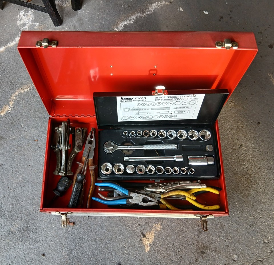 Tool Box Chest Cabinet with tools | eBay UK