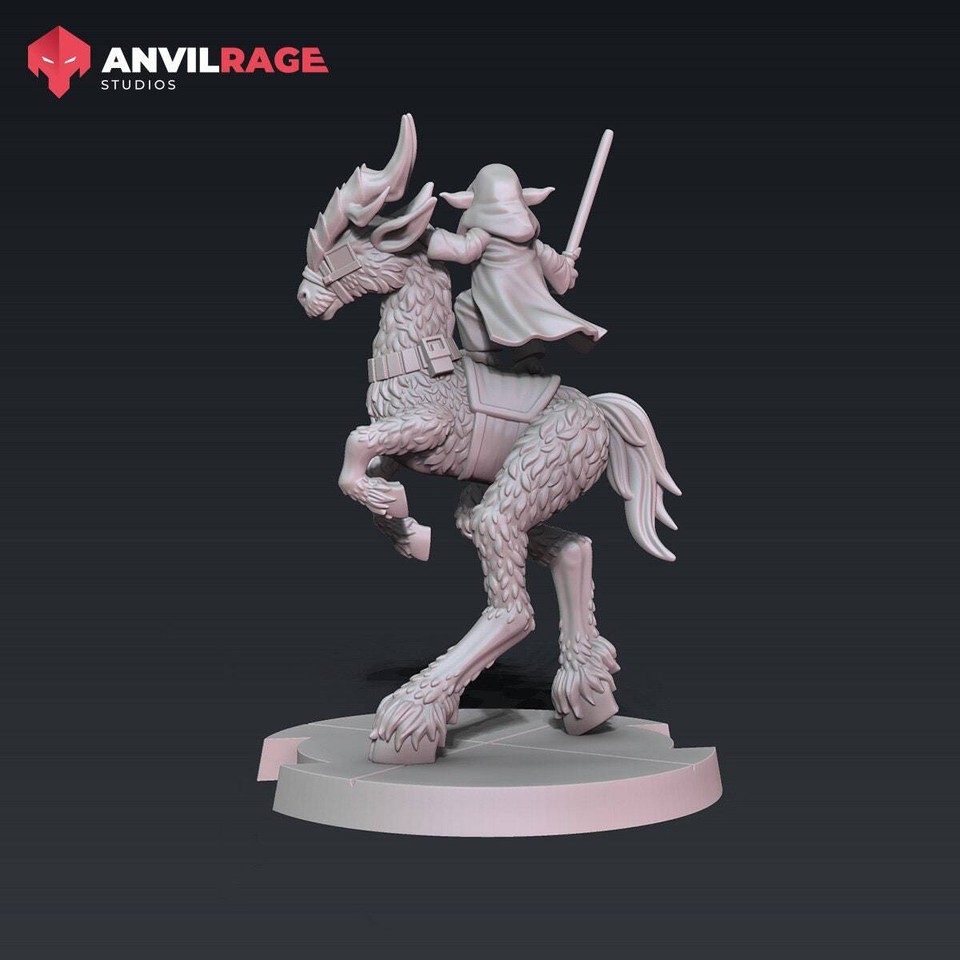 Grandmaster on Stag | Anvilrage | 35mm | SW Legions | DnD Miniatures ...