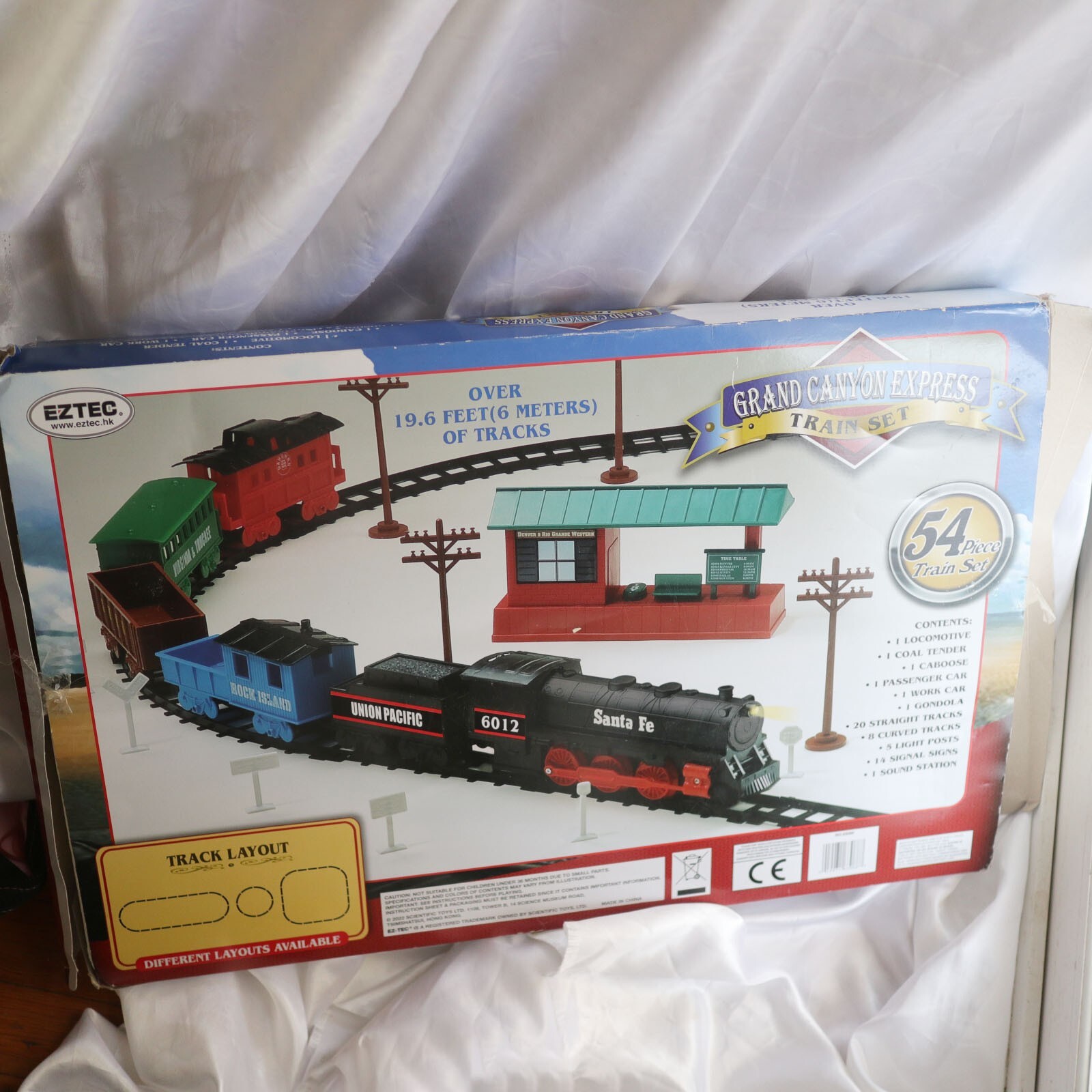 54 Grand Canyon Express Electric Train Set Santa Fe Locomotive EzTec ...