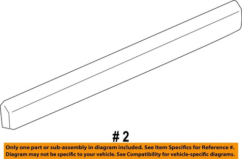 GM OEM 07-14 Avalanche Front Door Exterior Trim-Body Side Mldg 20816962 ...