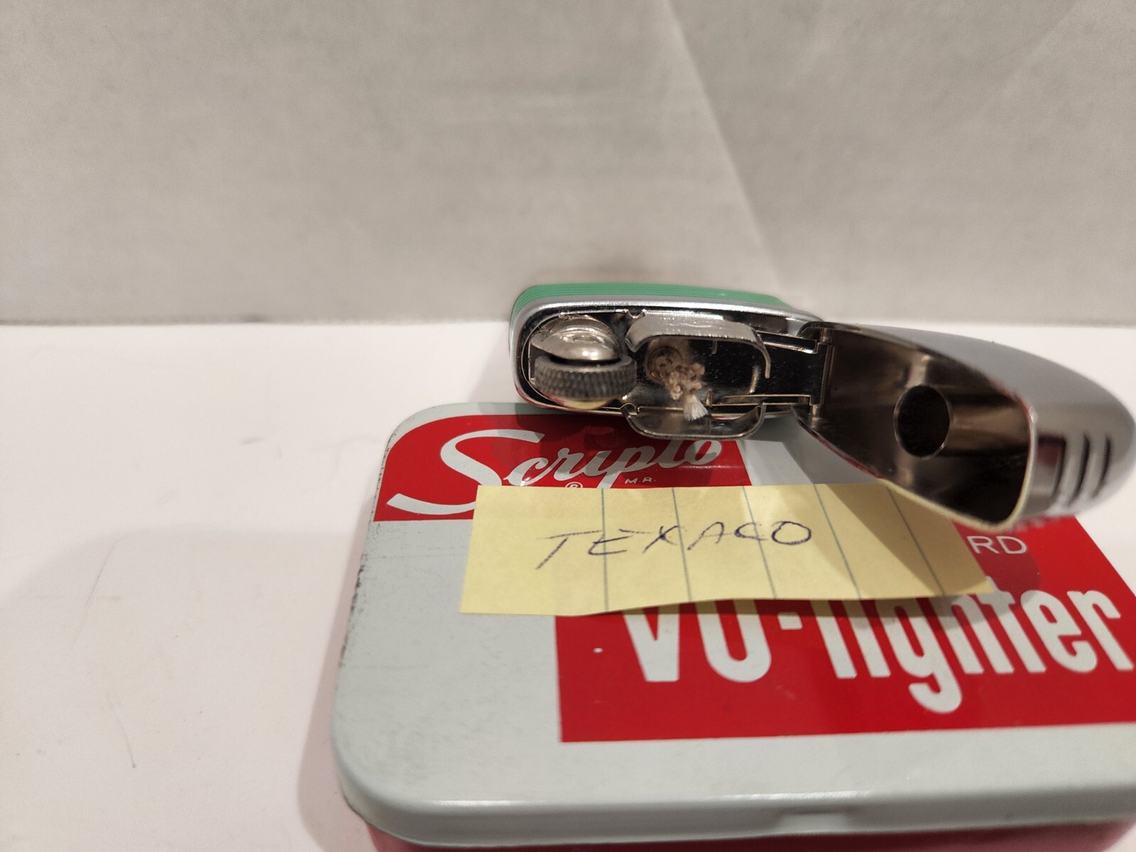 Vintage Scripto VU Lighter Texaco Oil Company with Green Band New in ...