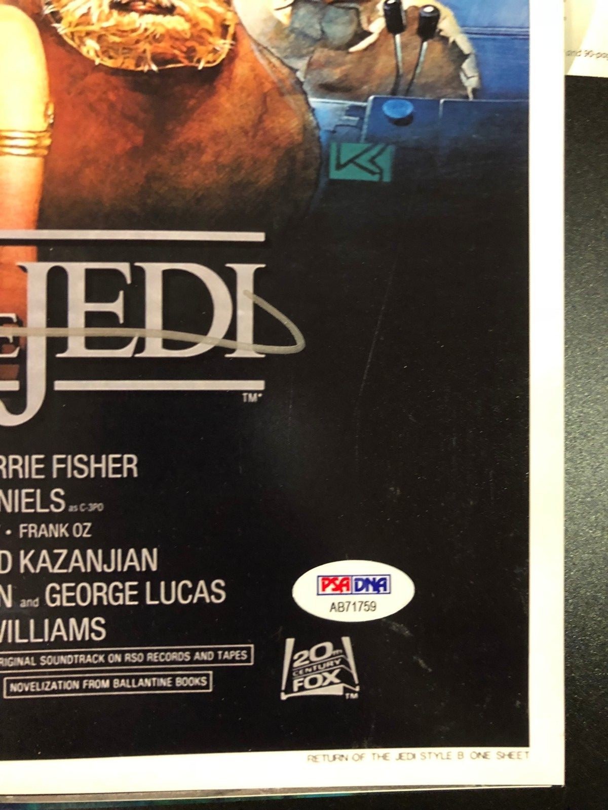 GEORGE LUCAS SIGNED STAR WARS RETURN OF THE JEDI PHOTO 12X18 AUTOGRAPH ...