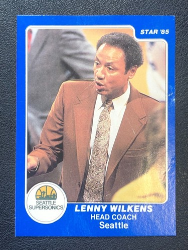 Lenny Wilkens 1985 Star Company Seattle Supersonics RARE Basketball ...