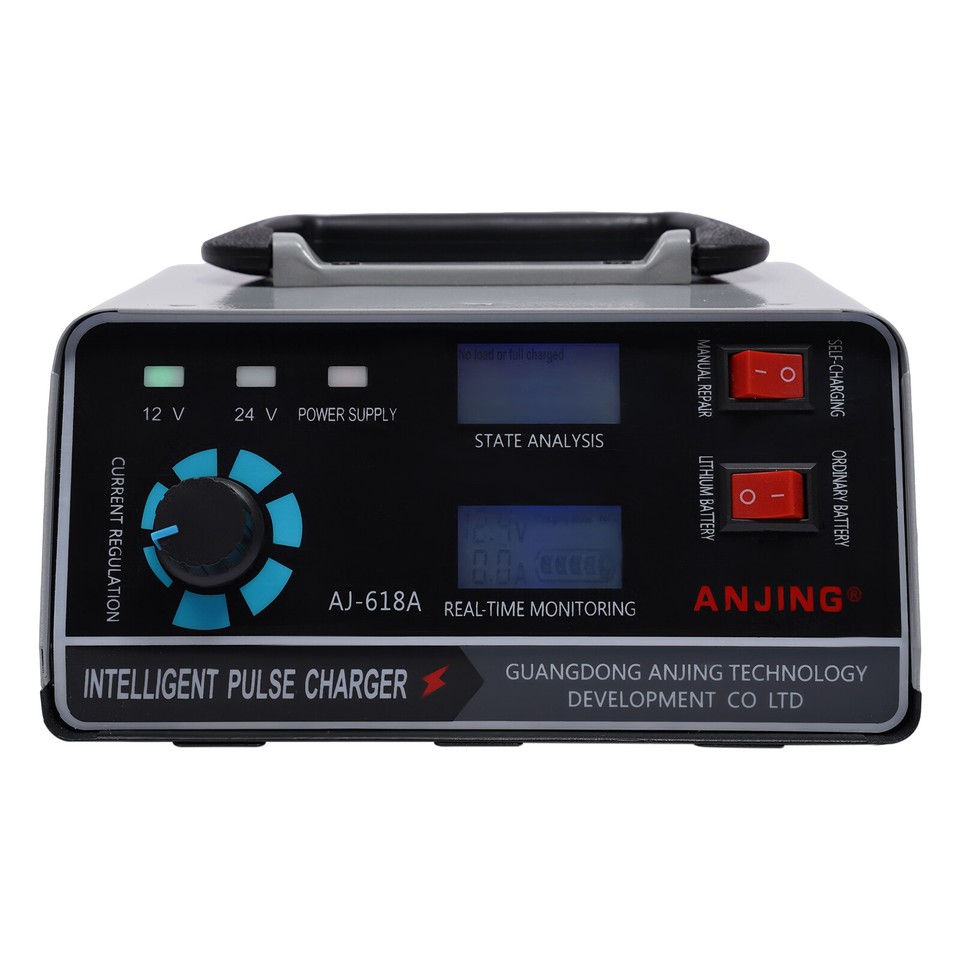 12V/24V 400W Heavy Duty Car Truck Battery Charger Intelligent Pulse ...