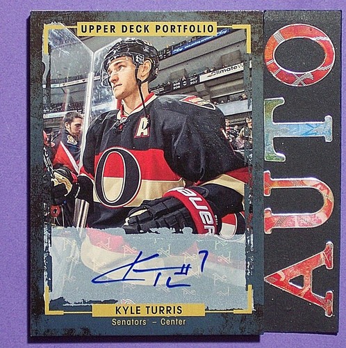 KYLE TURRIS Auto 2015-16 UD Portfolio AUTOGRAPHS #143 Ottawa Senators ...