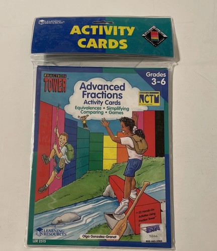 Advanced Fractions Activity Cards - Grades 3-6 Learning Resources New ...