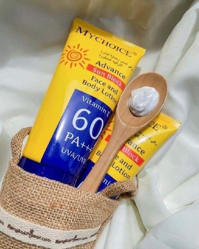 My Choice Sunscreen SUN BLOCK Contains vitamins A, C, E nourish skin ...