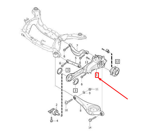 VOLVO+V70+III+BW+MK3+REAR+AXLE+LEFT+SUPPORT+ARM+31476220+ORIGINAL for ...