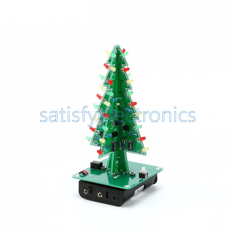 Christmas Trees LED DIY Kit Professional Red Green Flash LED Circuit | eBay