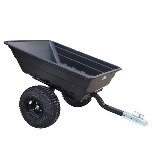 BIG TYRE ATV TIPPING TRAILER 300KG Quad Bike 4 X 4 Plastic Farm Stable ...