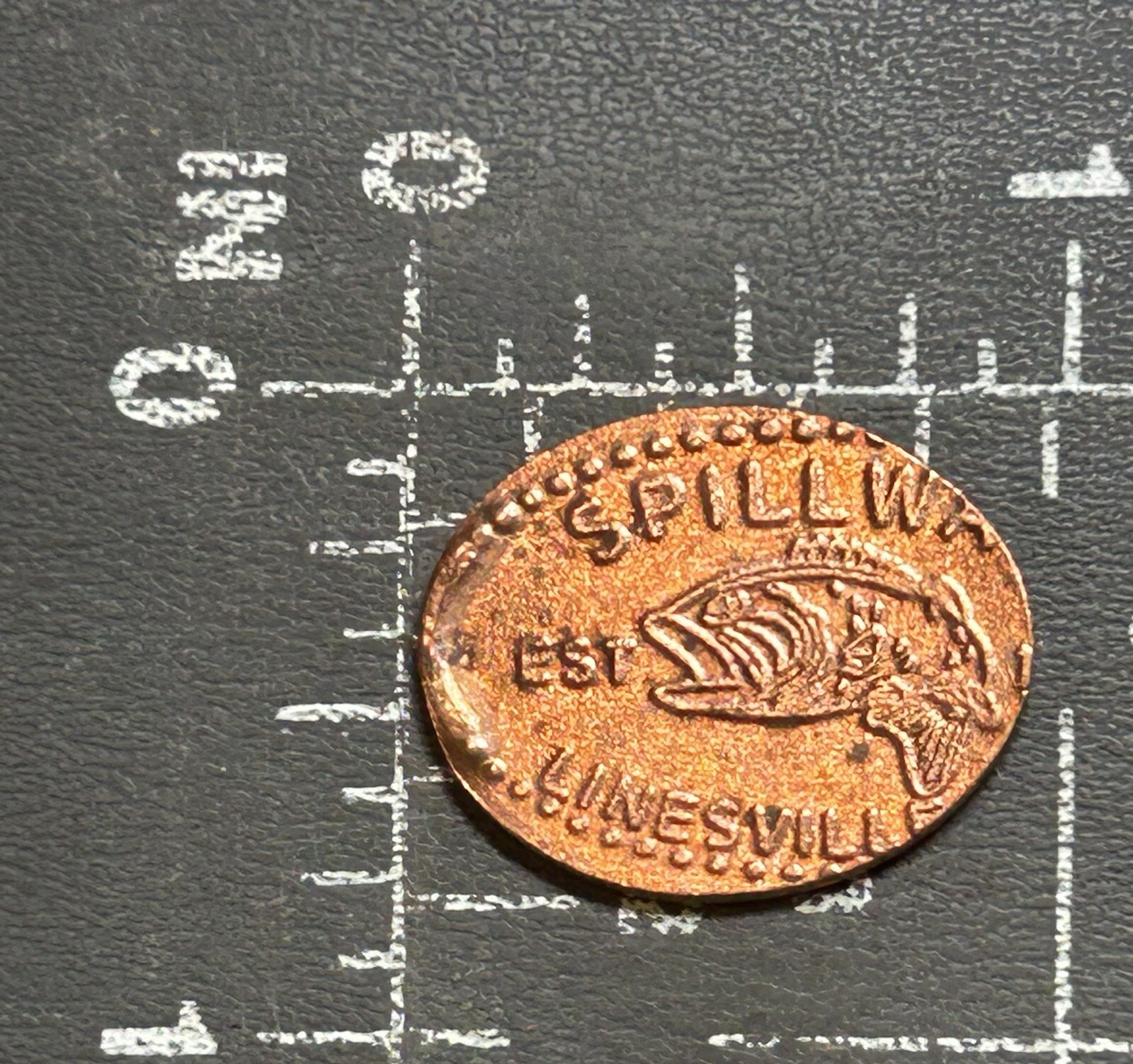 Spillway Linesville Pennsylvania Fish Elongated Pressed Smashed ...