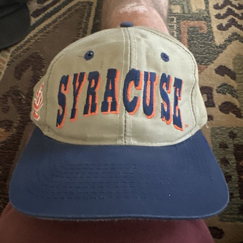 Vintage Syracuse SnapBack Top Of The World 90s Hat Arch Splash Script ...