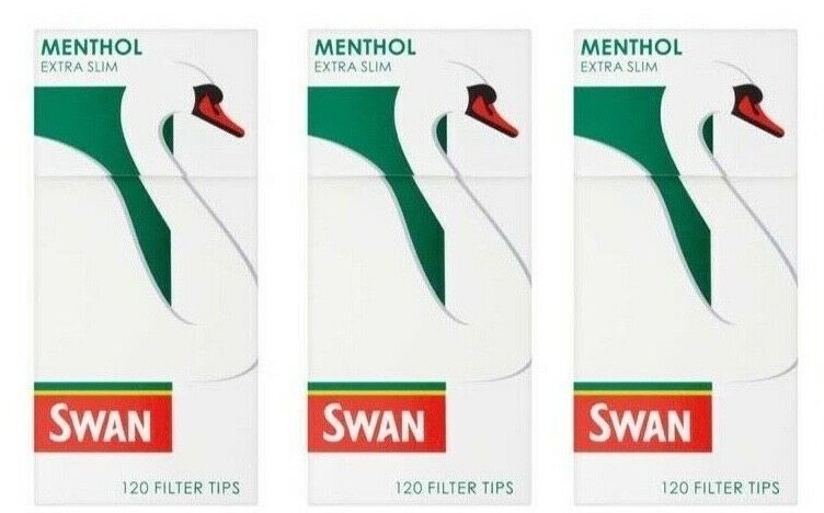 SWAN MENTHOL EXTRA SLIM PRE CUT ROLLING TIPS FILTER CIGARET TIP SMOKING ...
