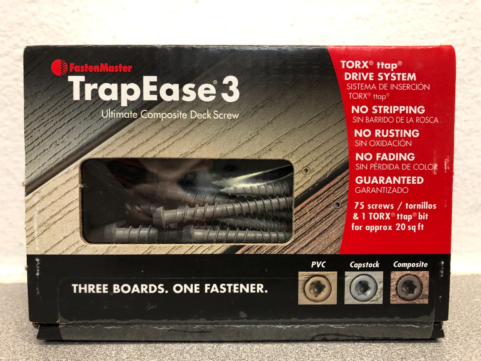 FastenMaster TrapEase No. 20 X 2-1/2" Torx Ttap Star Head Composite ...