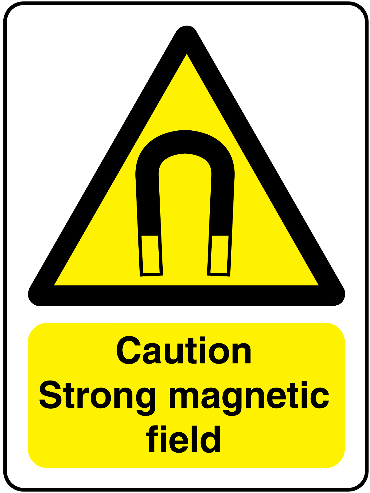 Yellow Warning safety signs, caution, slip, trip etc Vinyl wall ...