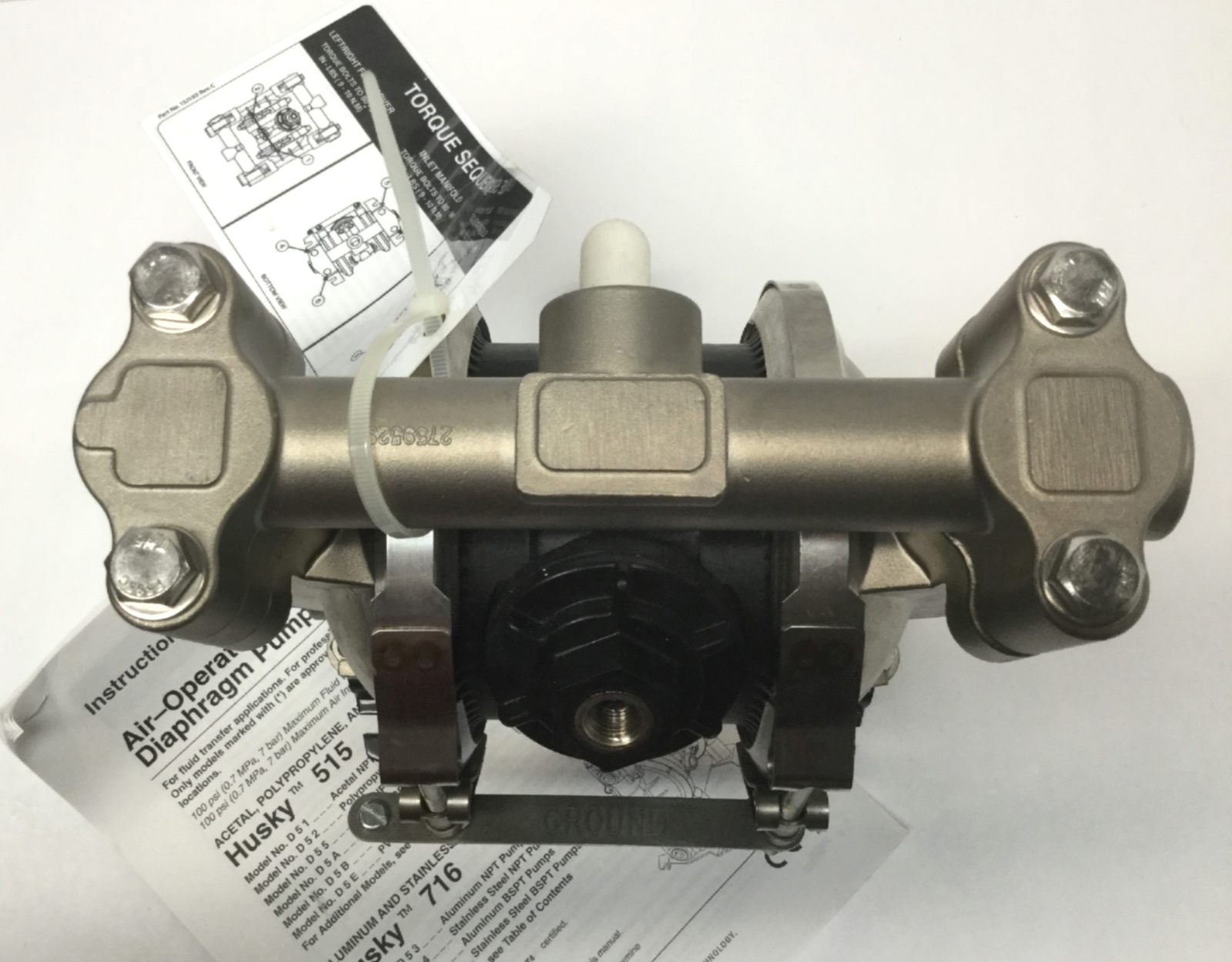 Graco D44381 Husky 716 SS Air-Operated Diaphragm Pump *With Remote ...