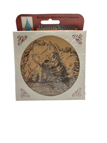 Cat Kitten Waterstone Drink Beverage Coasters | eBay
