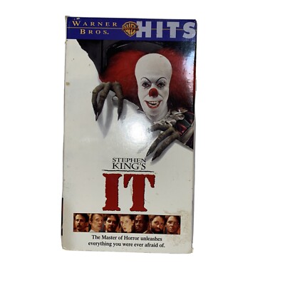 Stephen King's "IT" VHS Warner Bros Hits Horror Original 1990 Cult Tape ...