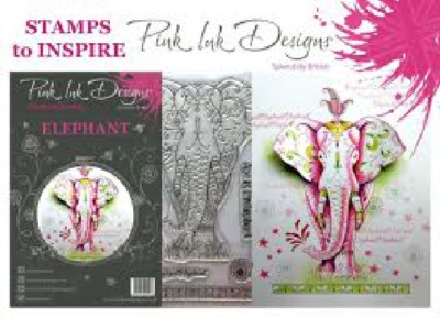 Pink Ink Designs Acrylic Stamps - ELEPHANT - FAUNA SERIES | eBay