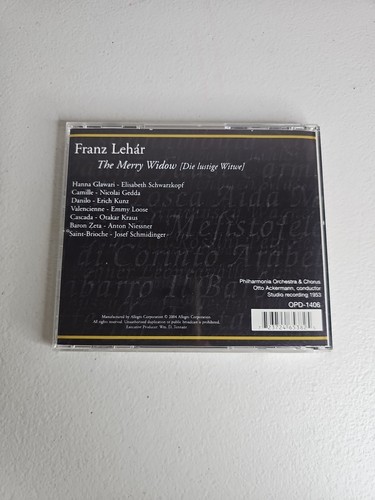 Opera CD The Merry Widow F. Lehar Allegro 2004 Studio Rec 1953 OPD-1406 ...