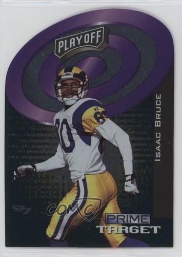 1997 Playoff Zone Prime Target Purple Isaac Bruce #15 HOF | eBay