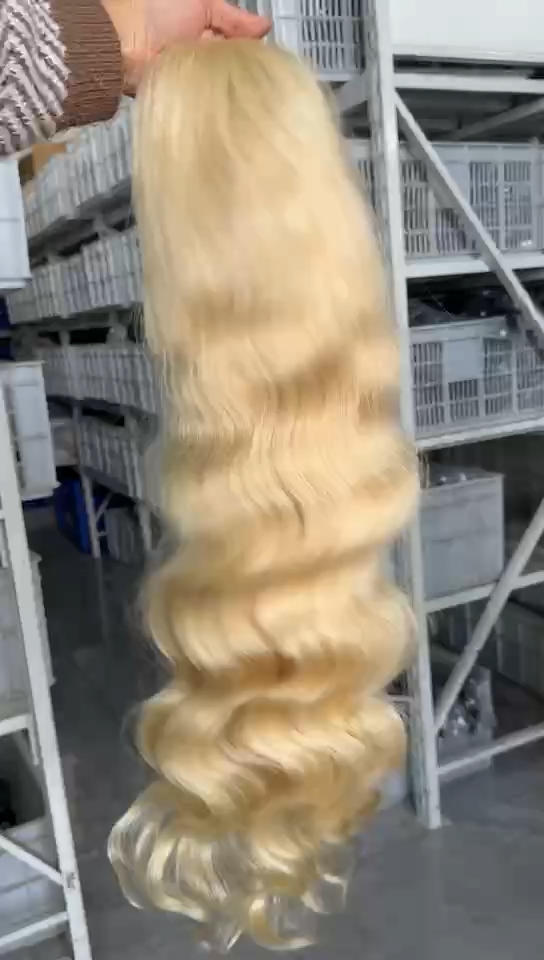 26" 613# Body wave 200% Density 13*4 HD lace frontal Wig human hair for ...