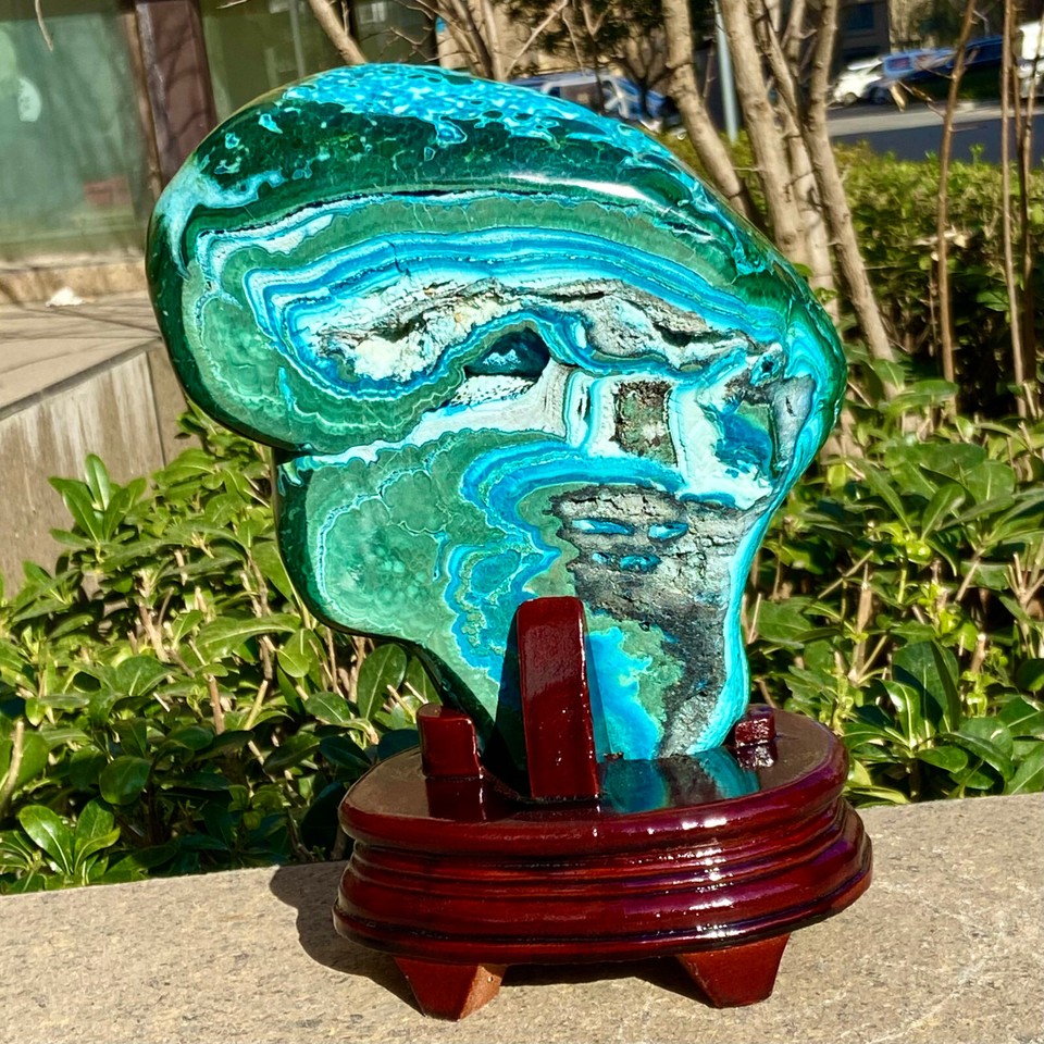 8.11LB Natural Blue Green Malachite Quartz crystal Mineral Specimen | eBay