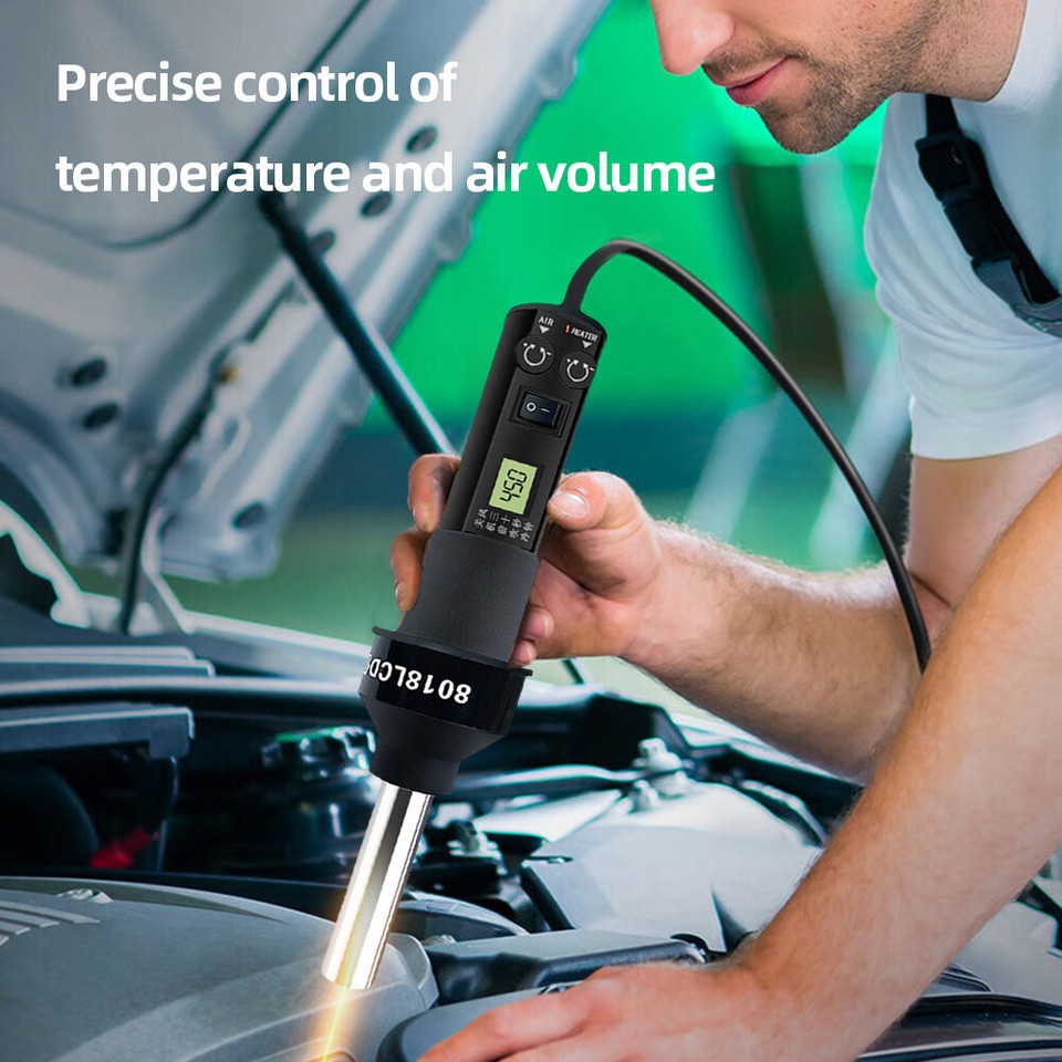 110V 220V Micro Heat Gun 450W Soldering Hot Air Gun LCD Digital for IC ...