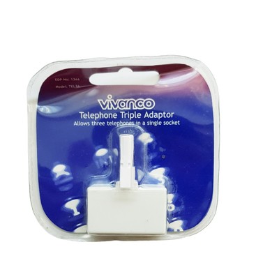 Vivanco Telephone Triple Adaptor Model TEL3A | eBay