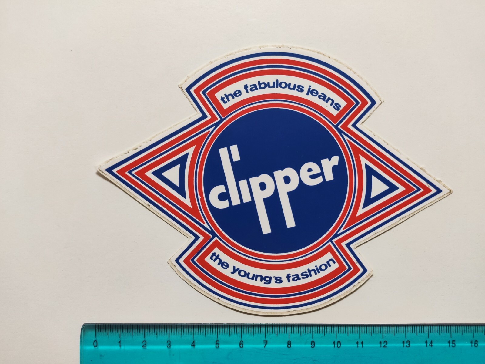 Adhesive Clipper Jeans Sticker Autocollant Aufkleber Vintage 80s ...