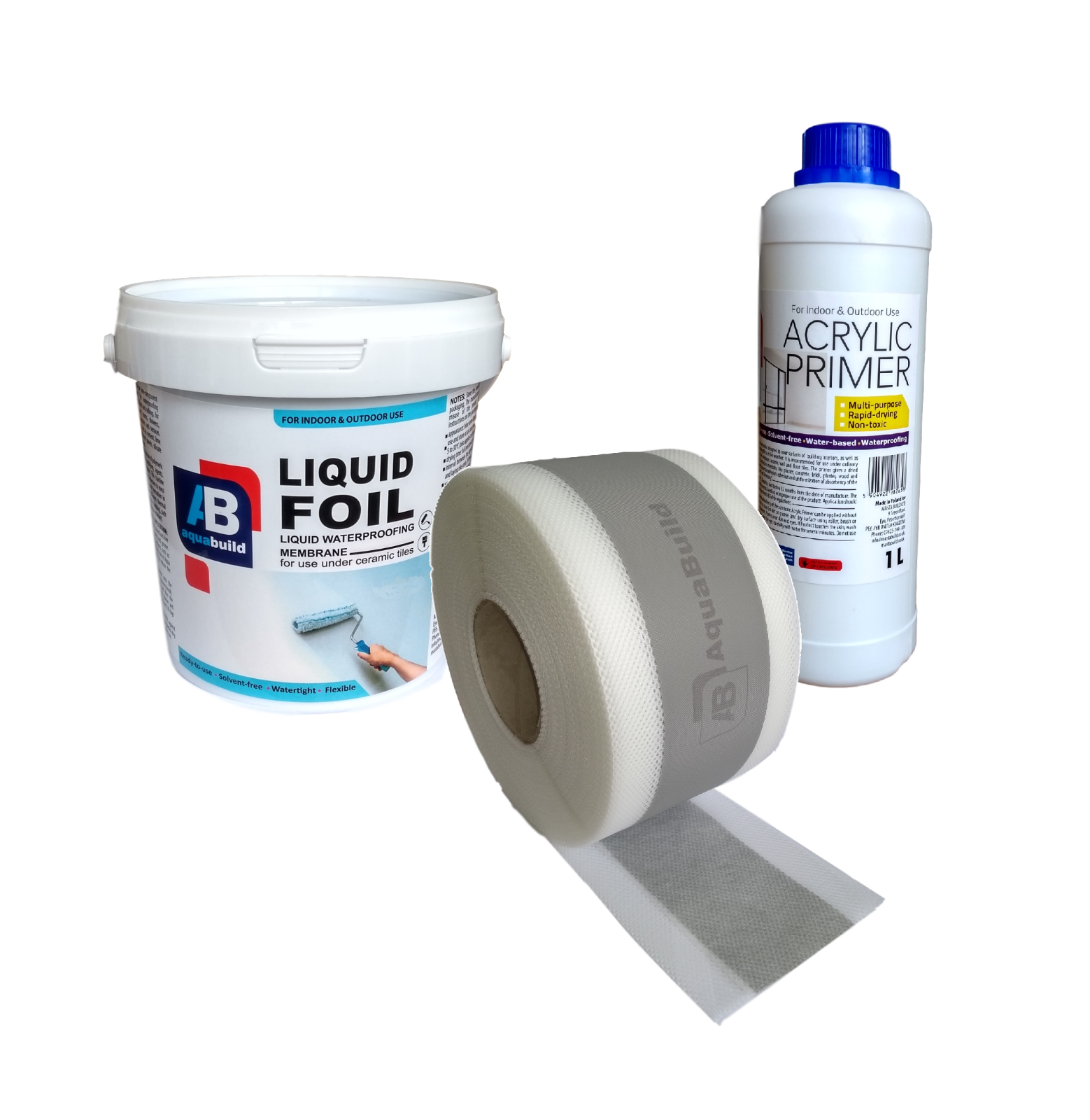 AQUA BUILD WET ROOM SHOWER SEALING WATERPROOF TANKING KIT / Choose ...