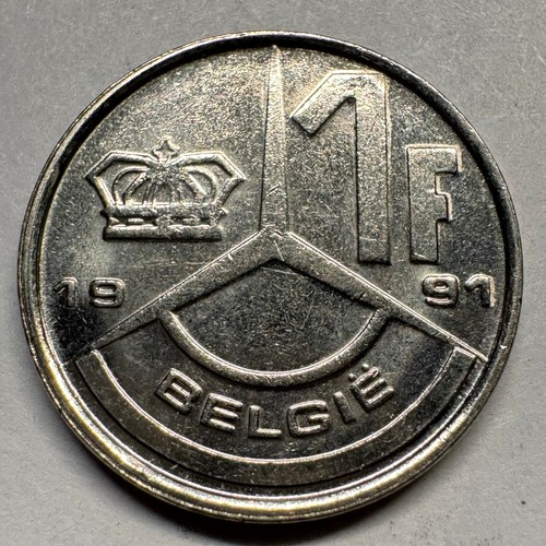 1991 Belgium 1 Franc - Beautiful Coin - #A-078 | eBay