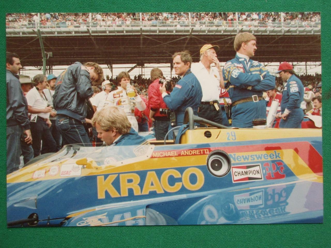 1984 INDIANAPOLIS 500 MICHAEL ANDRETTI KRACO CAR STEREO RACING VINTAGE ...